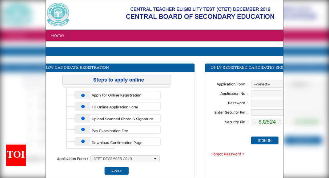 CTET 2019 Last Date: CBSE CTET 2019 registration deadline extended, apply on new servers @ctet ...