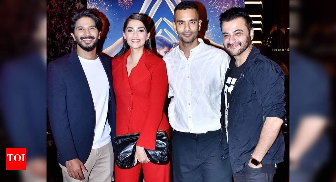 'The Zoya Factor' screening: Sonam Kapoor, Dulquer Salmaan and the cast ...
