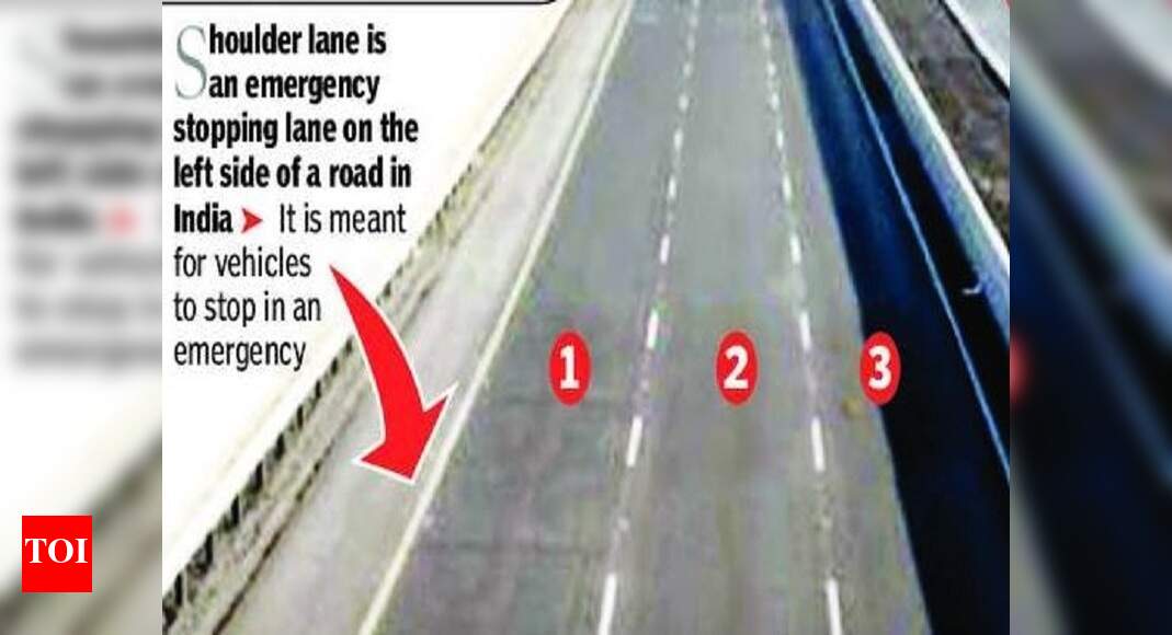 Speeding vehicles turn ‘safe’ e-way shoulder lanes deadly | Pune News ...