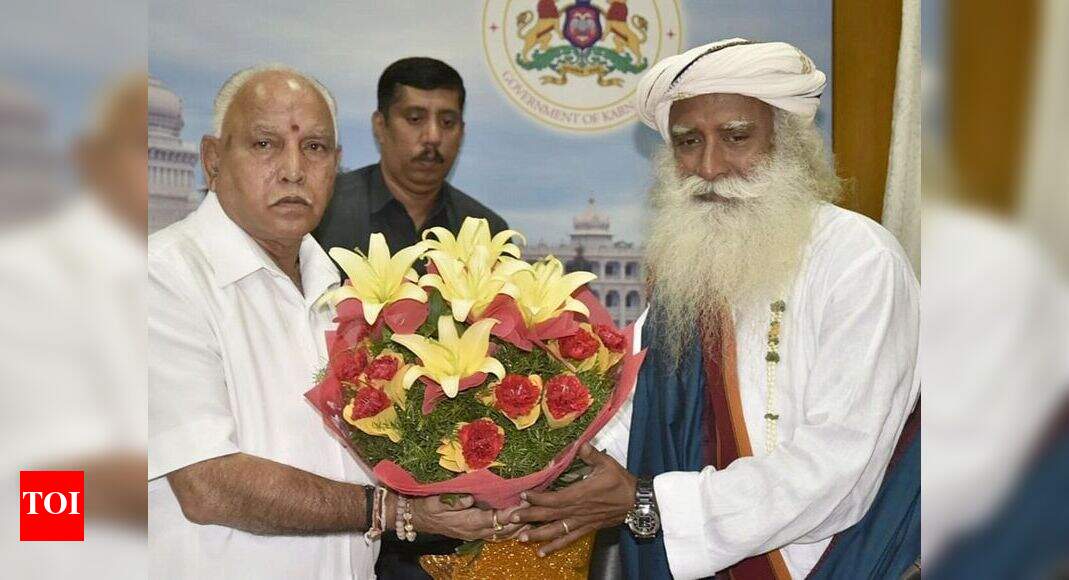 Isha Foundation founder Sadhguru Jaggi Vasudev meets Karnataka CM for ...
