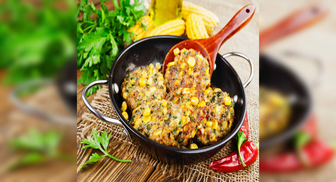 Sweetcorn and Red Onion Pancakes Recipe: How to Make Sweetcorn and Red ...