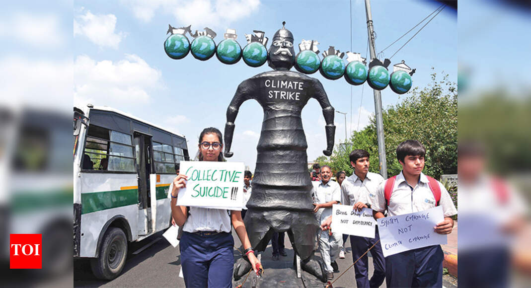 #ClimateStrike: Delhi kids join global protest | Delhi News - Times of ...