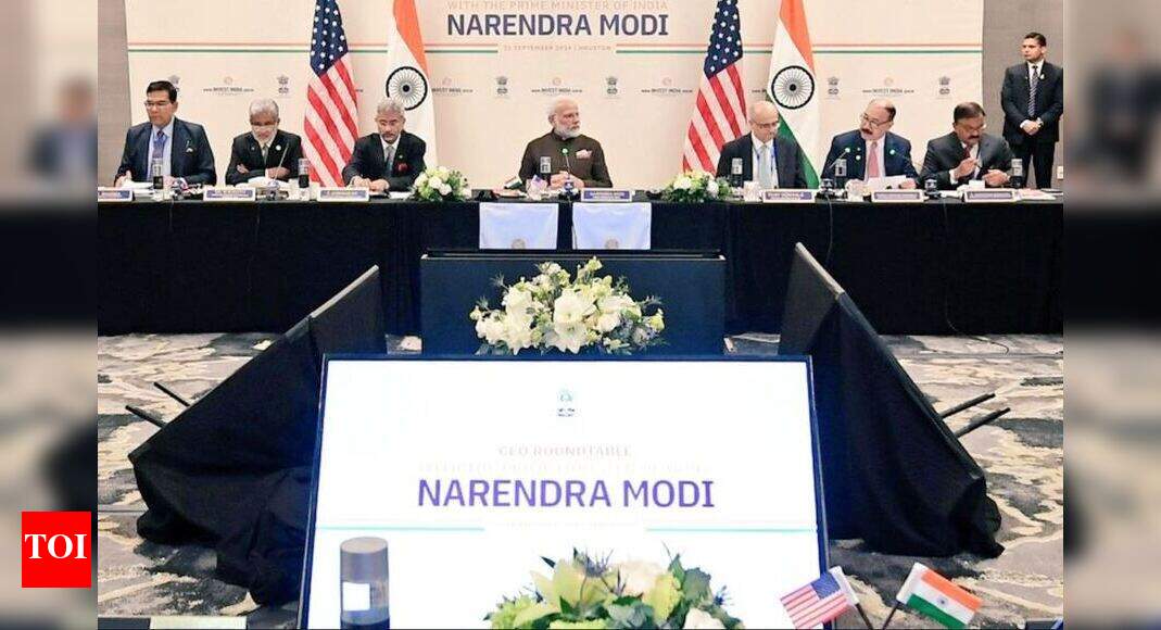PM Modi's meeting with CEOs from energy sector 'fruitful': MEA - Times ...