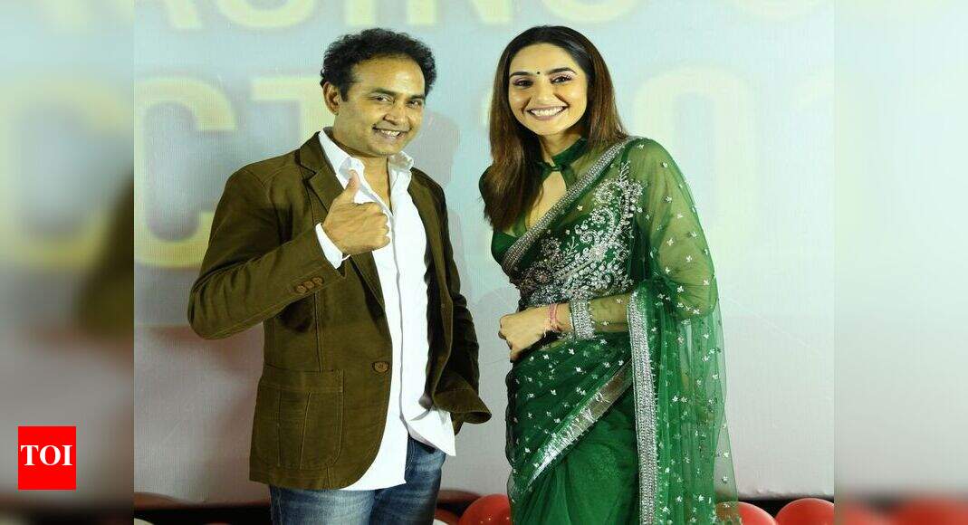 Sharan takes the lead at Bengaluru music launch of Adhyaksha in America ...