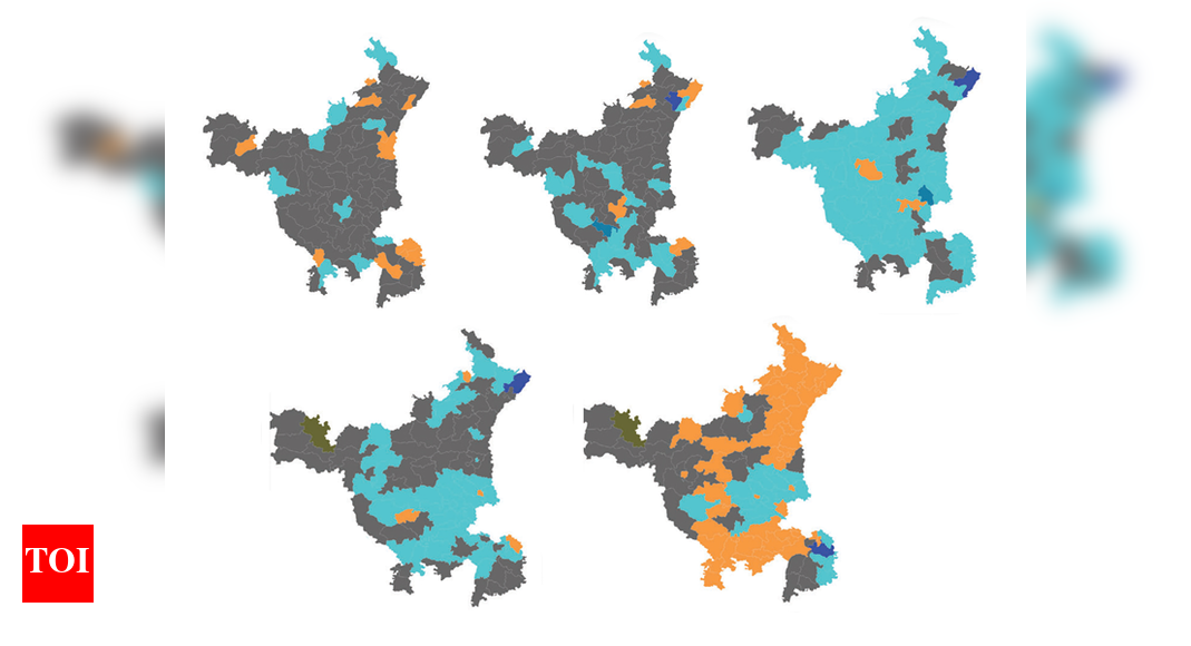 How Haryana's political map changed over the years | India News - Times ...