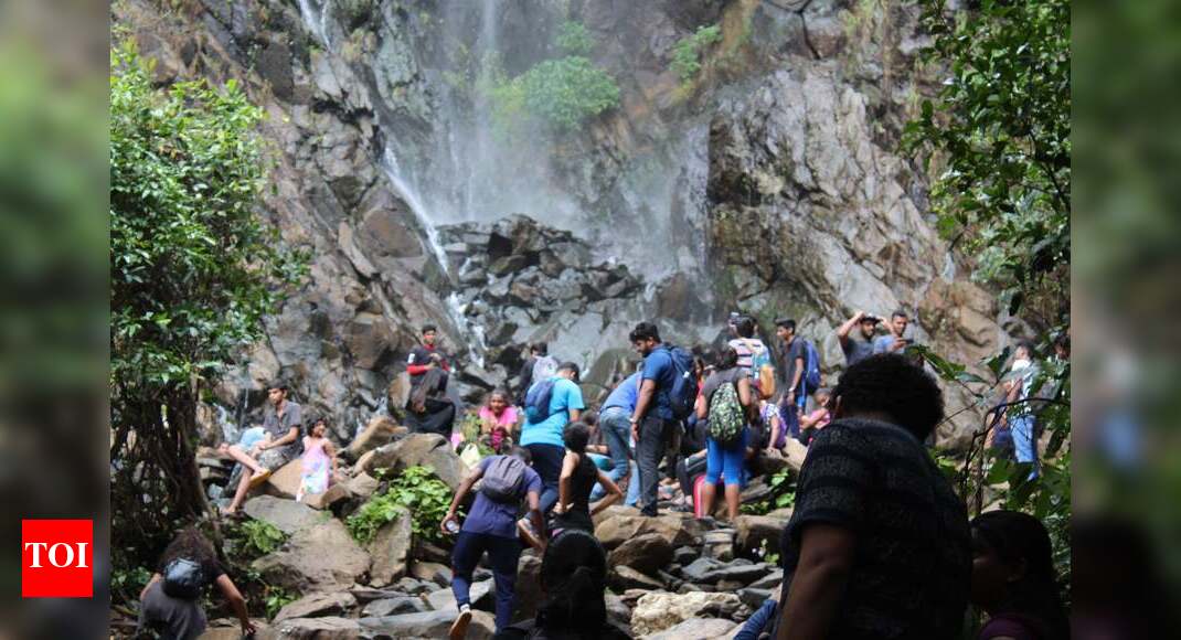Students trek to Kuskem waterfall | Events Movie News - Times of India