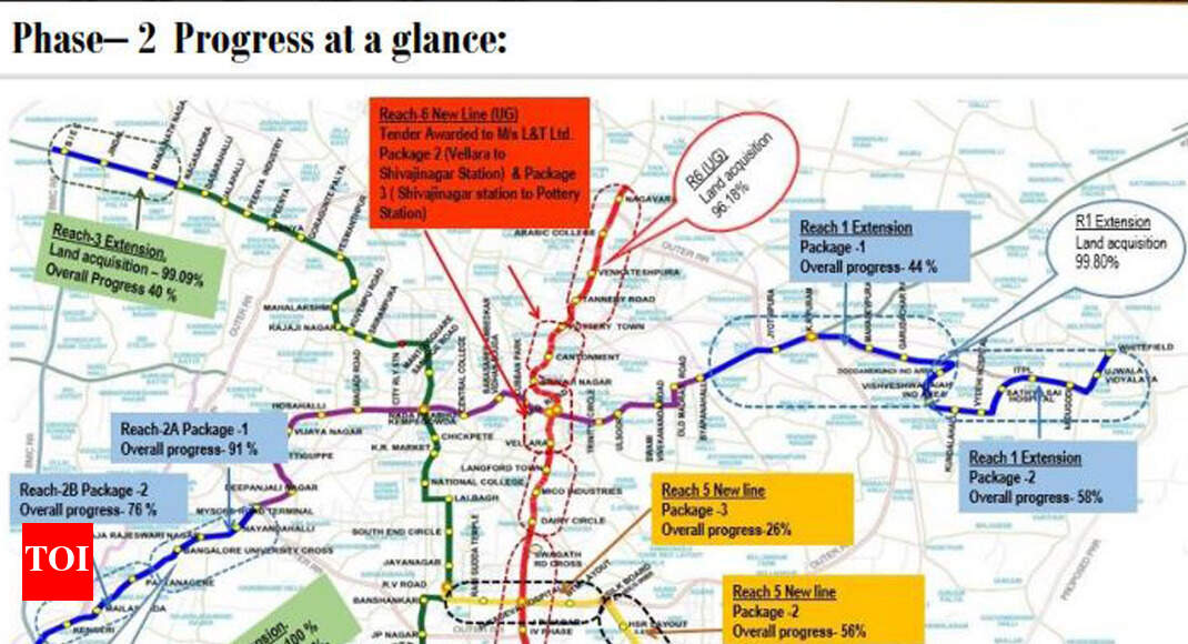 Bengaluru: Land hurdles may further delay Namma Metro Phase 2 ...