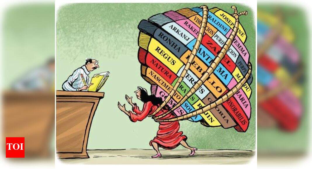 Stuck in a middle name muddle - Times of India