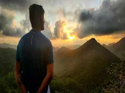 TV actor Pavam Ravindra spends some time with nature - Times of India