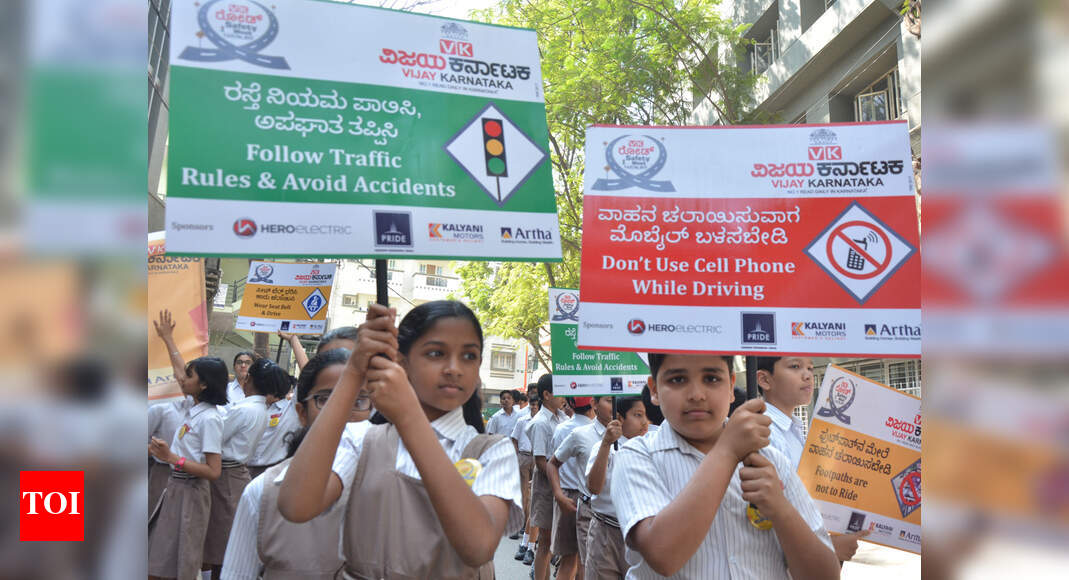 2,000 students sensitized about road safety - Times of India