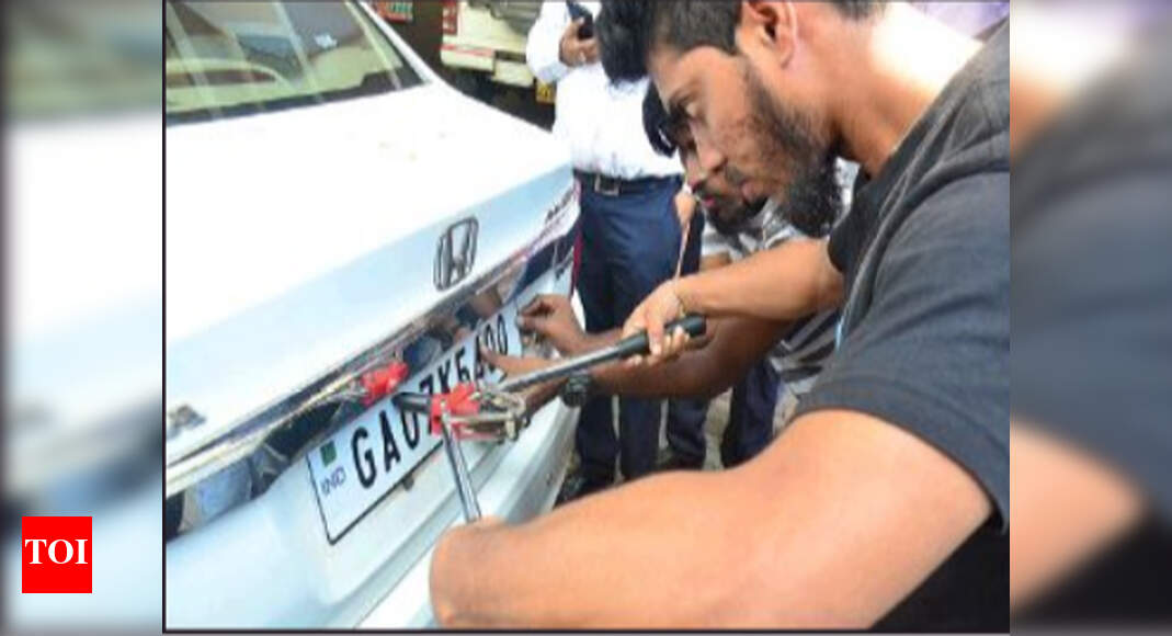 High security plates for vehicles from October 5 | Goa News - Times of ...