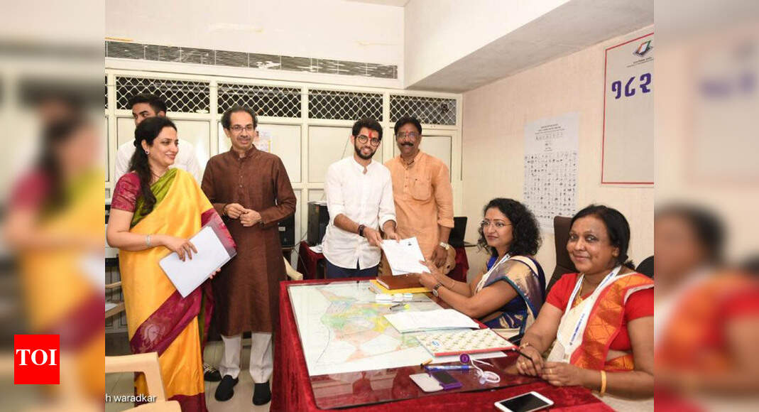 Maharashtra assembly election: Shiv Sena's Aaditya Thackeray files ...