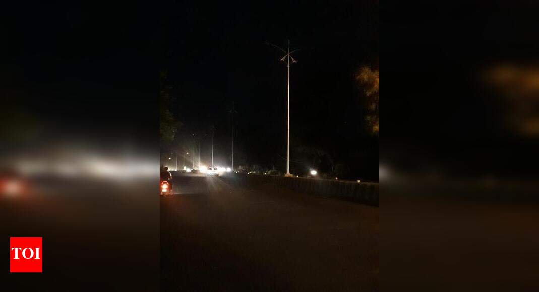 Lack of street lights on NH-6 poses risk to motorists | Nagpur News ...