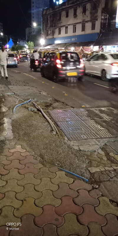 Footpath is in very bad condition - Times of India