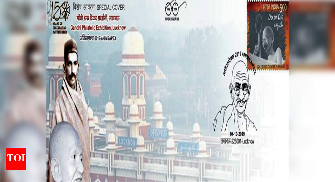 Bapu's first visit to Lucknow gets the stamp of postal dept | Lucknow ...