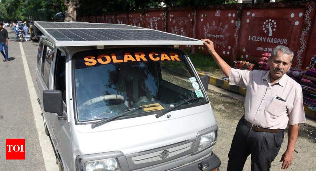 In a first, man converts Maruti van into solar-driven vehicle | Nagpur ...
