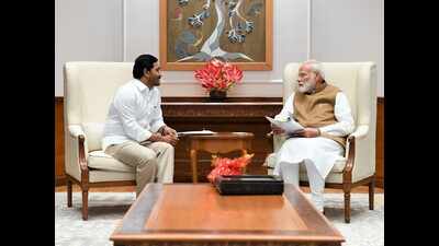 Andhra Pradesh CM Jaganmohan Reddy meets PM, asks for special category status again | Vijayawada ...