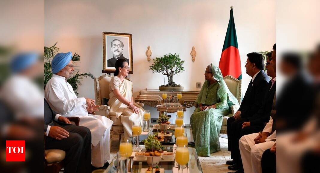 Sheikh Hasina meets Manmohan, Sonia; Congress chief to visit Bangladesh ...