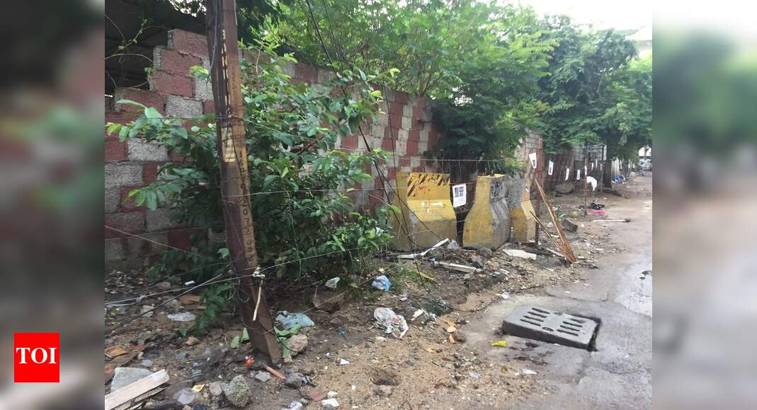 Footpath Blocked creating Disturbances - Times of India