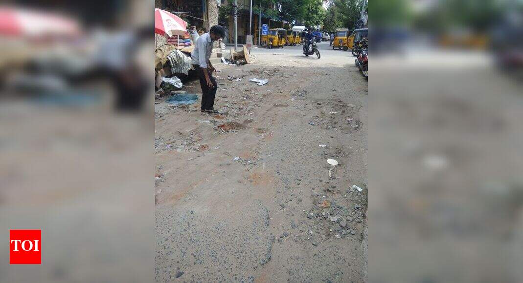 road worst condition - Times of India