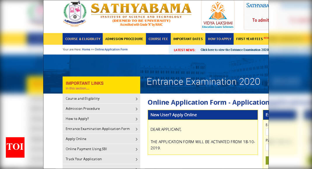 SAEEE 2020 notification for Engineering Entrance Exam released, apply ...
