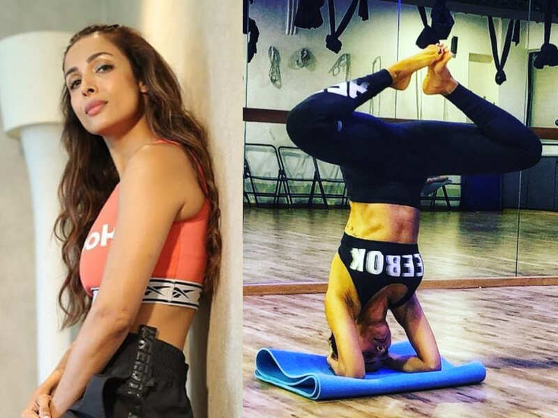 Want to attempt a headstand? Let Malaika Arora teach you! - Times of India