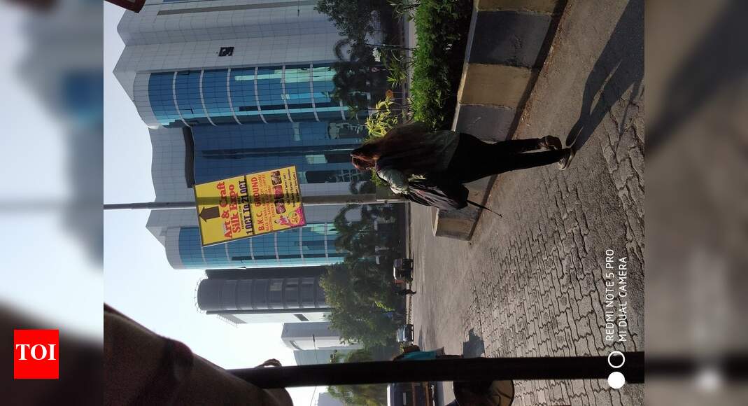 banners all across BKC Bandra East - Times of India