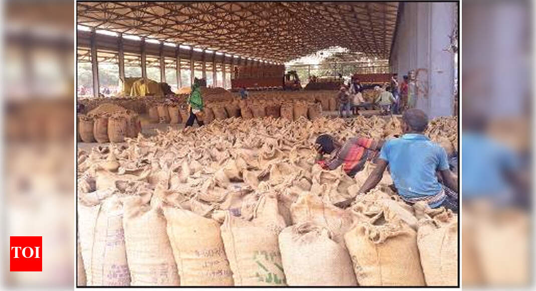 Lifting slow, paddy stocks pile up in Karnal grain markets | Gurgaon ...
