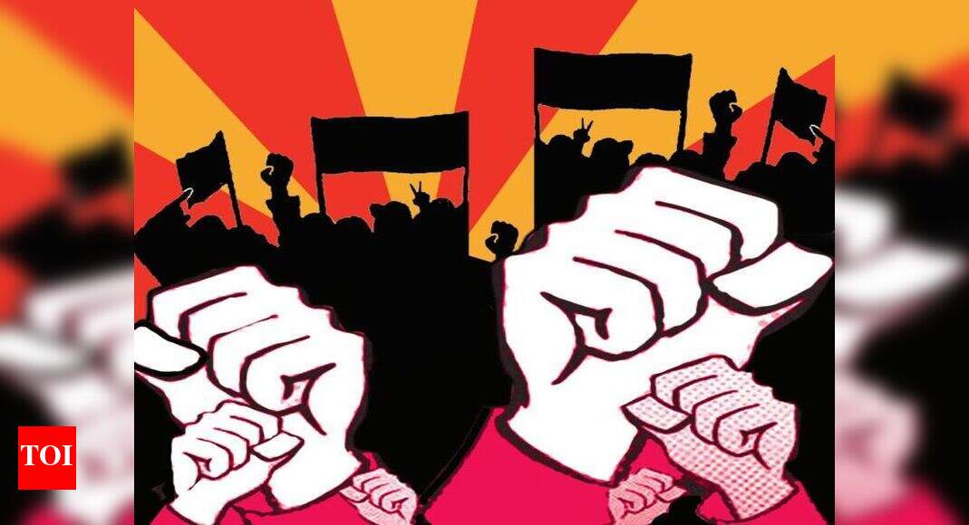 Uttar Pradesh: 85,000 revenue employees stage protest against merger of ...