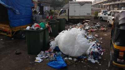 Devipada Open and spreaded Garbage 24x7 - Times of India