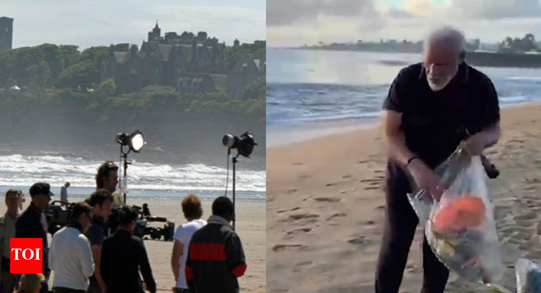 FACT CHECK: Unrelated images shared with photos of PM Modi plogging at ...