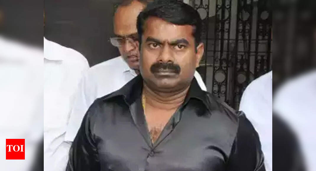 Tamil Nadu: Seeman booked for provocative speech on Rajiv Gandhi ...