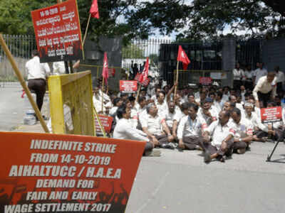 HAL employees' strike continues, unions reject management claim of fair ...