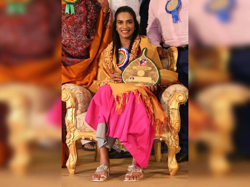 PV Sindhu feted by Dr Ramineni Foundation | Events Movie News - Times ...