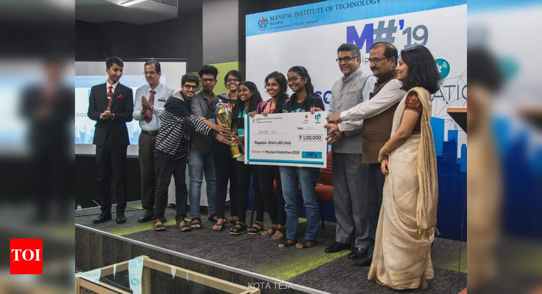 SPIT Mumbai team wins Manipal Hackathon - Times of India