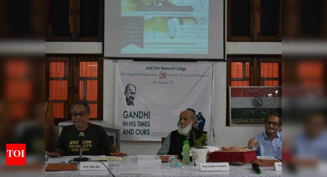 Janki Devi Memorial College organises a lecture on Mahatma Gandhi ...
