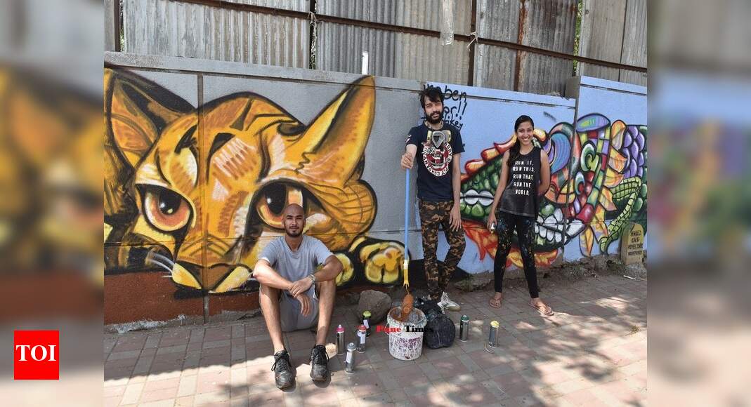 This graffiti artist is on a mission to beautify 100 walls in the city ...