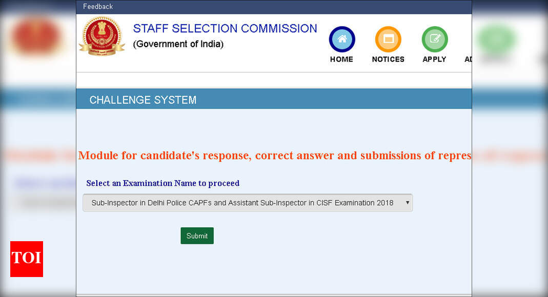ssc-cpo-answer-key-ssc-releases-capfs-si-in-dp-asi-in-cisf-exam-2019