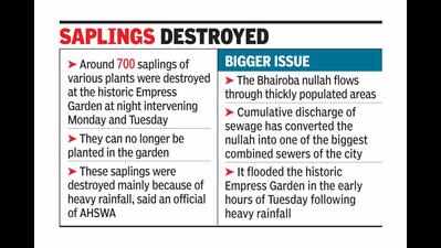 Pune: Bhairoba nullah spills again, submerges Empress Garden partially ...