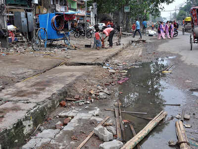 Waterlogging effect: Festive spirit missing in Rajendra Nagar | Patna ...