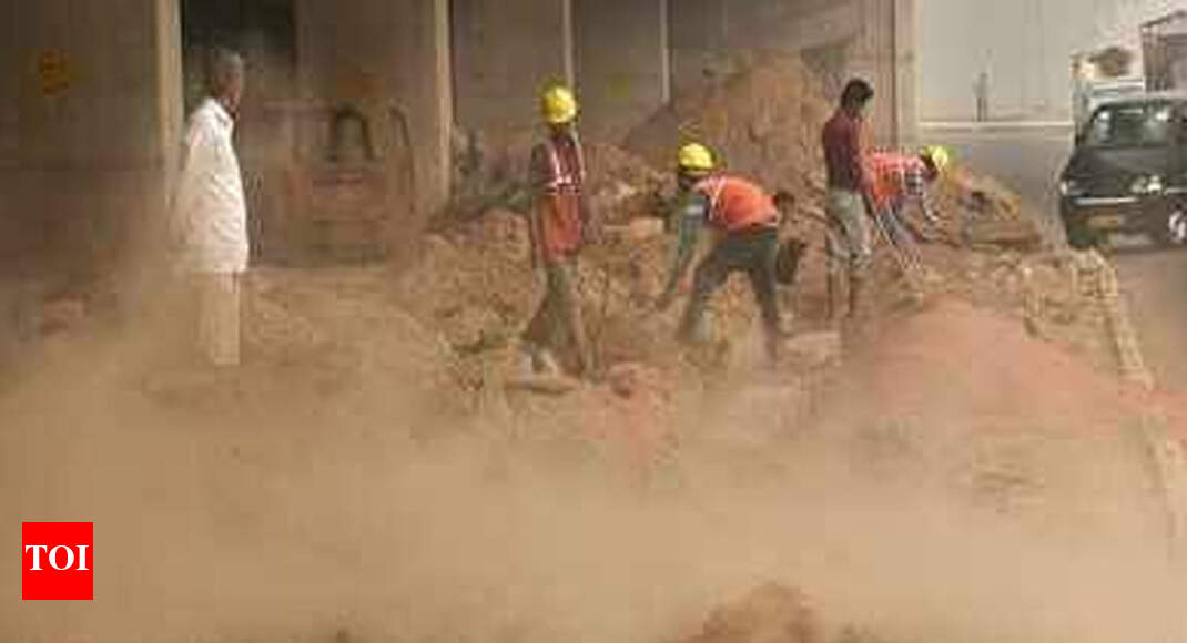 Delhi: 51 construction sites fined for dust pollution in a month ...