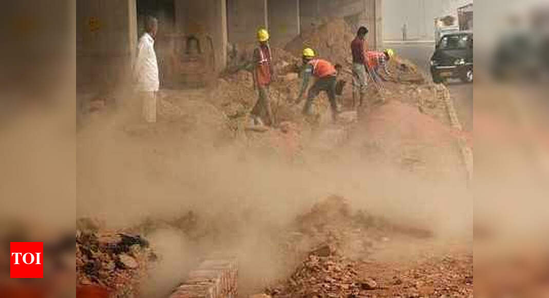 Delhi: 51 construction sites fined for dust pollution in a month ...