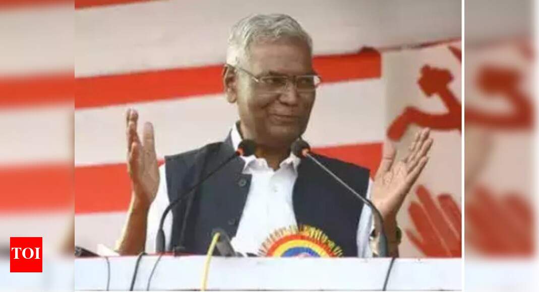 D Raja attends CPI function in Patna, attacks Modi government | India ...