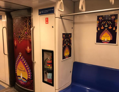 Chennai Metro Rail decorates trains, joins passengers in celebrating ...