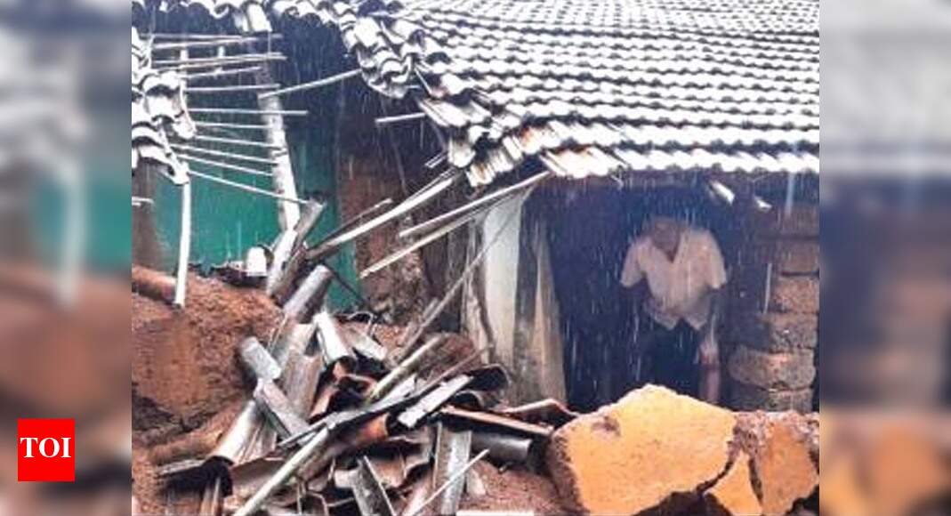 Gusty winds, flooded roads, fallen trees and traffic jam in South Goa ...