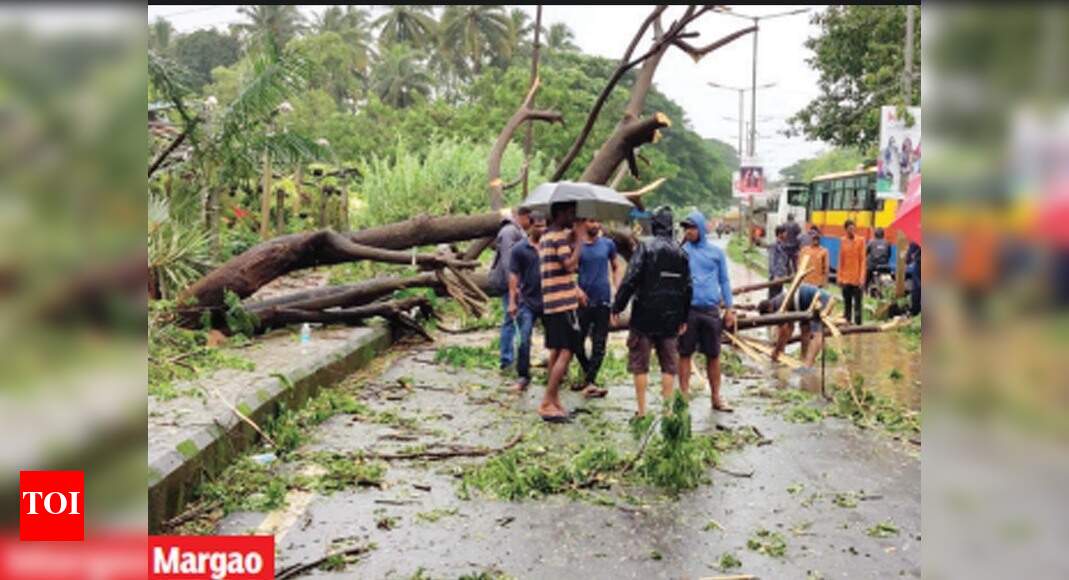 Cyclone Kyarr halts normal life in Salcete | Goa News - Times of India