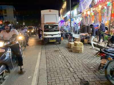 encroachment and road parking - Times of India