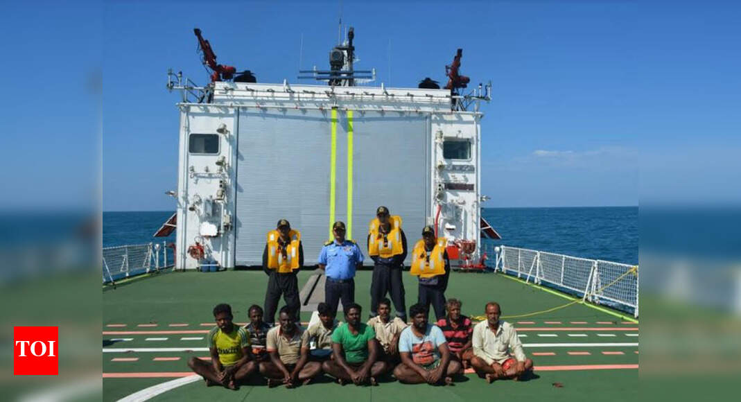 Goa: Coast Guard rescues nine fishermen stranded at sea | Goa News ...