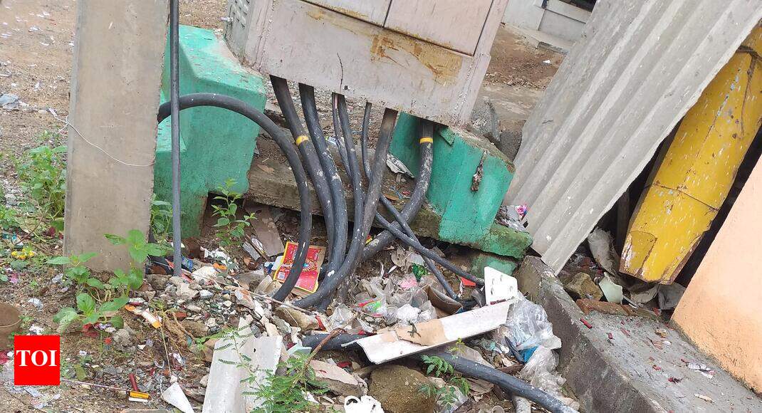 improper laying of high voltage cables - Times of India