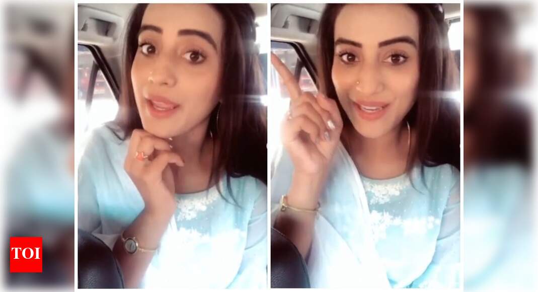Watch: Akshara Singh gets into the festive mode by lip-syncing to the ...